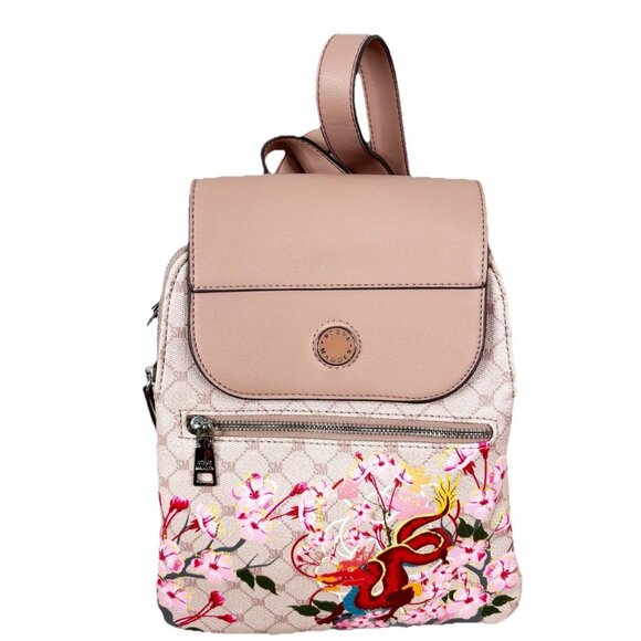 Steve Madden | Bags | Steve Madden Makeup Backpack Purse Blush Floral B ...